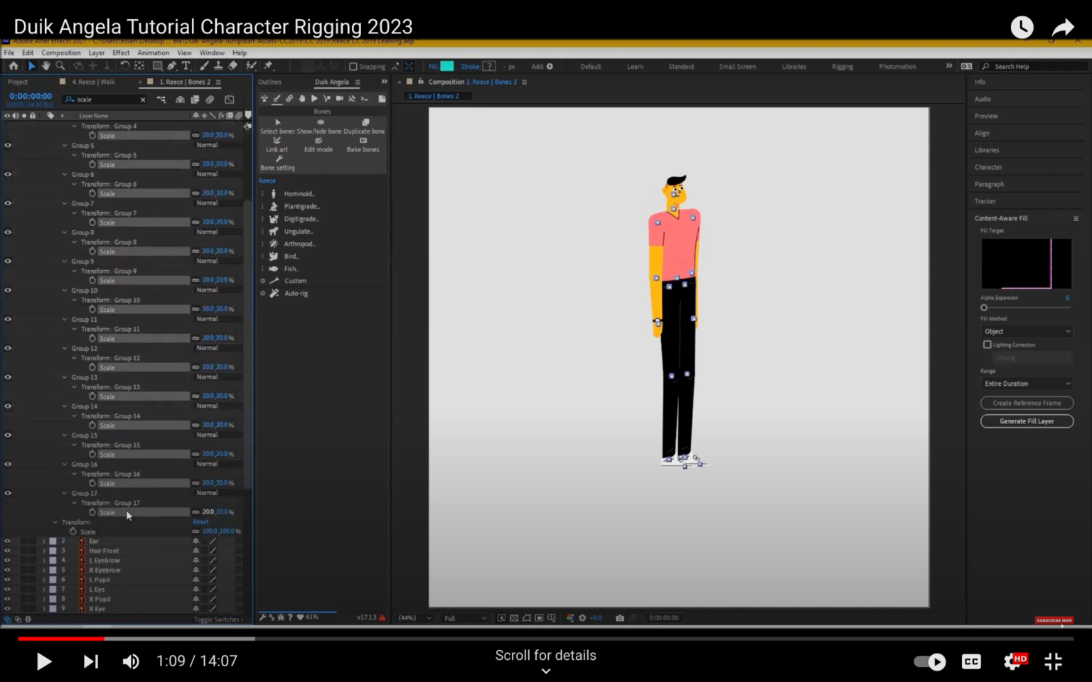 How to Rig a Character in Duik Angela 2023 - essencecartoon