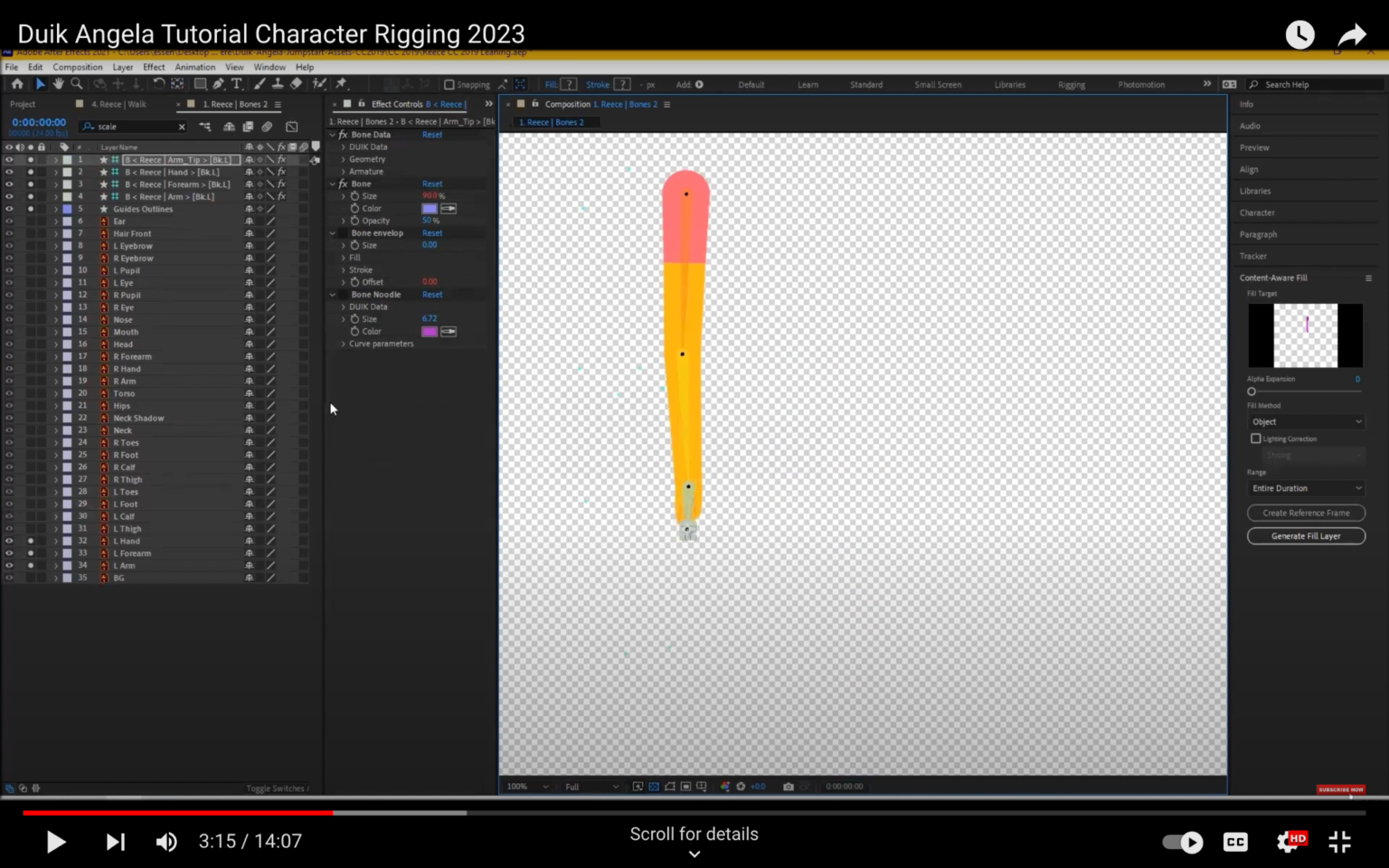 How to Rig a Character in Duik Angela 2023 - essencecartoon